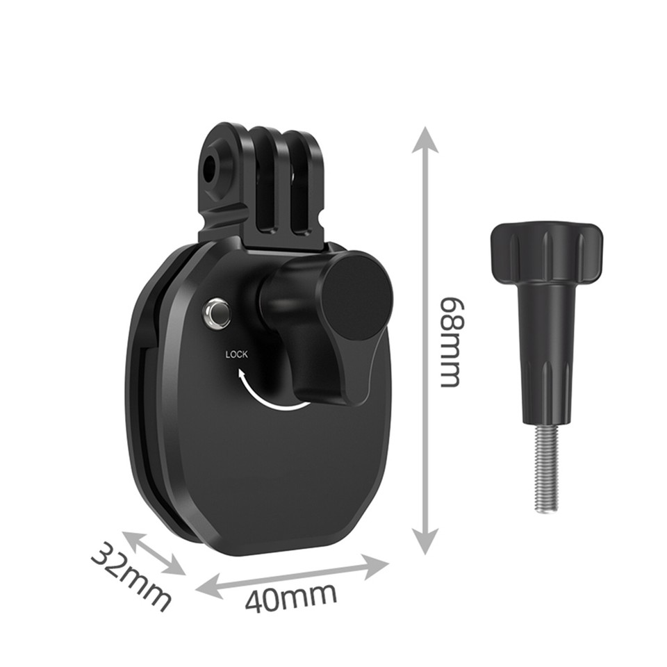 Black CNC Aluminum Motorcycle Windshield Mount Accessories For Gopro ...