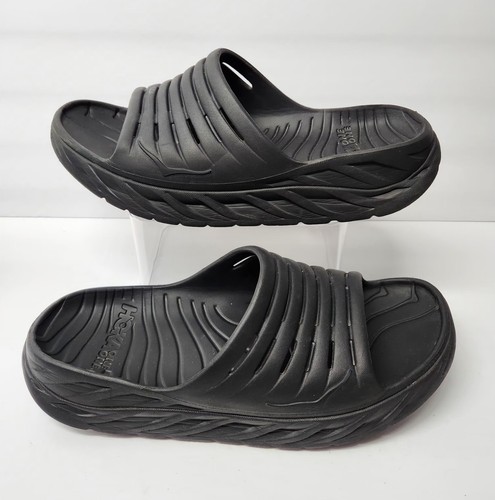 HOKA ONE ONE Ora Recovery Mens Size 14 Slides Black Rubber Slip On ...