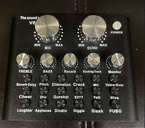 The Sound V8 Audio Interface Sound Card USB Live Streaming Mixer | eBay