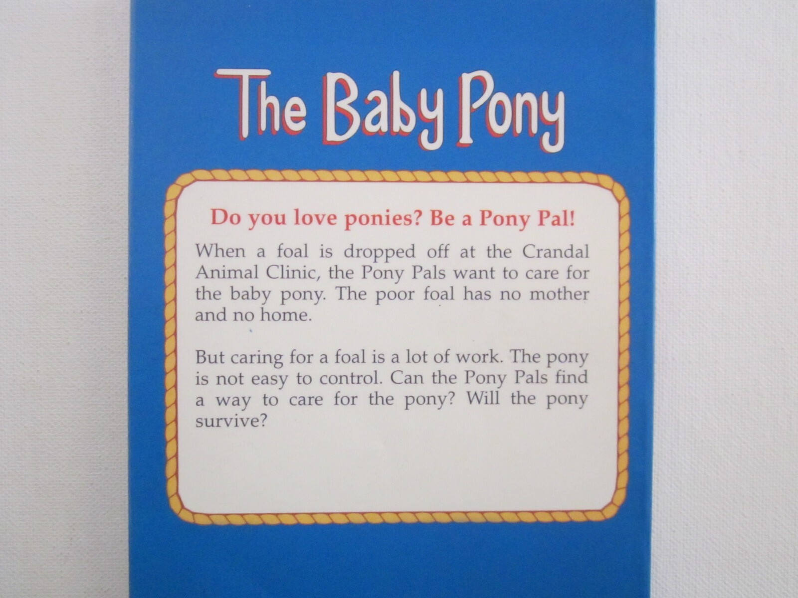 PONY PALS - SUPER SPECIAL 1 - THE BABY PONY - JEANNE BETANCOURT | eBay