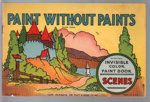 Paint Without Paints #0120C 1939-invisible color paint book-VF- | eBay