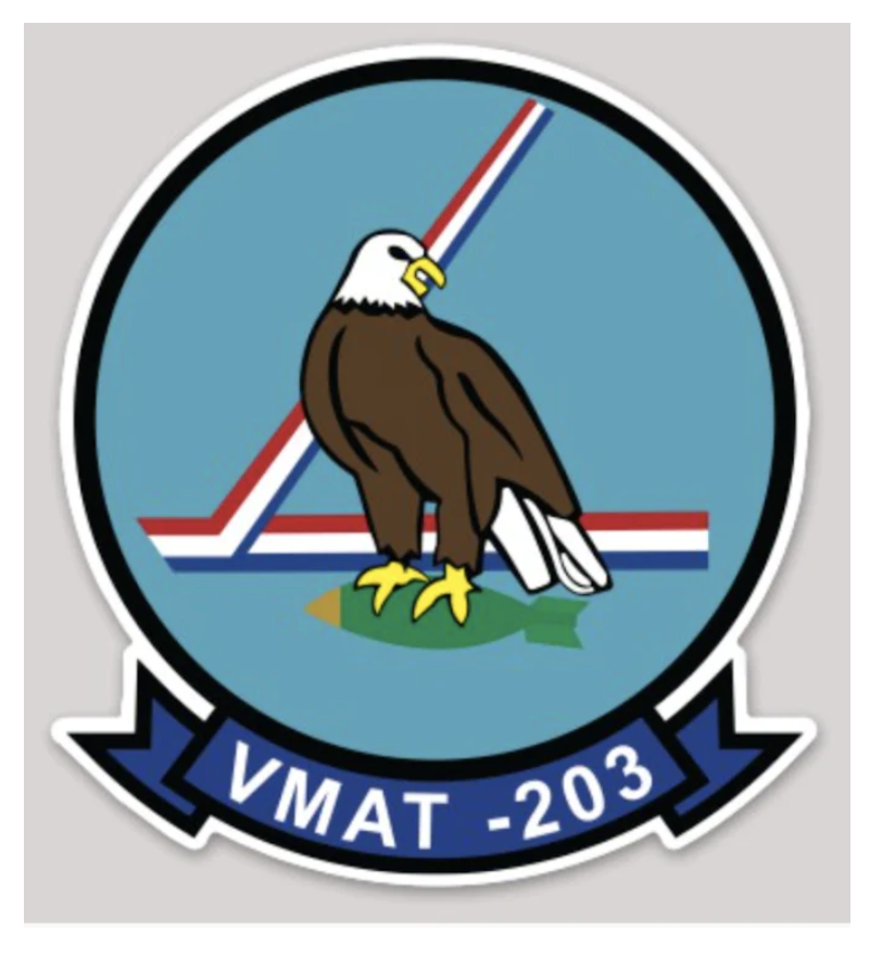 4" MARINE CORPS VMAT-203 SKYHAWKS VINYL STICKER DECAL | eBay