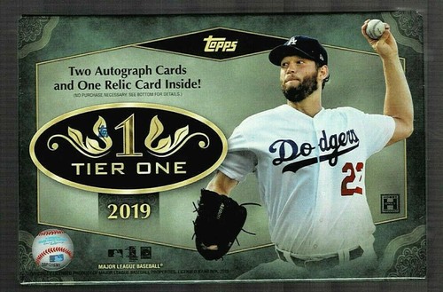 2019 TOPPS TIER ONE BASEBALL FACTORY SEALED HOBBY BOX 2 AUTO/Autograph ...