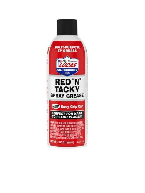 Lucas 11 oz. Red N Tacky water and weight resistant Spray Grease | eBay