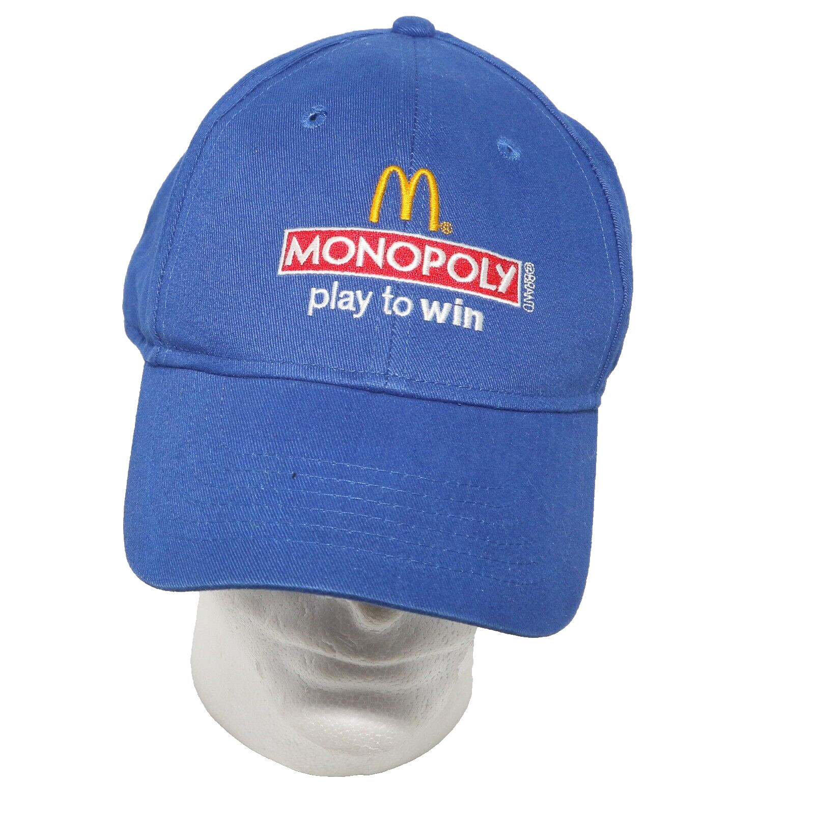 McDonalds Play To Win Ball Cap Monopoly Hat 2012 Adju… - Gem