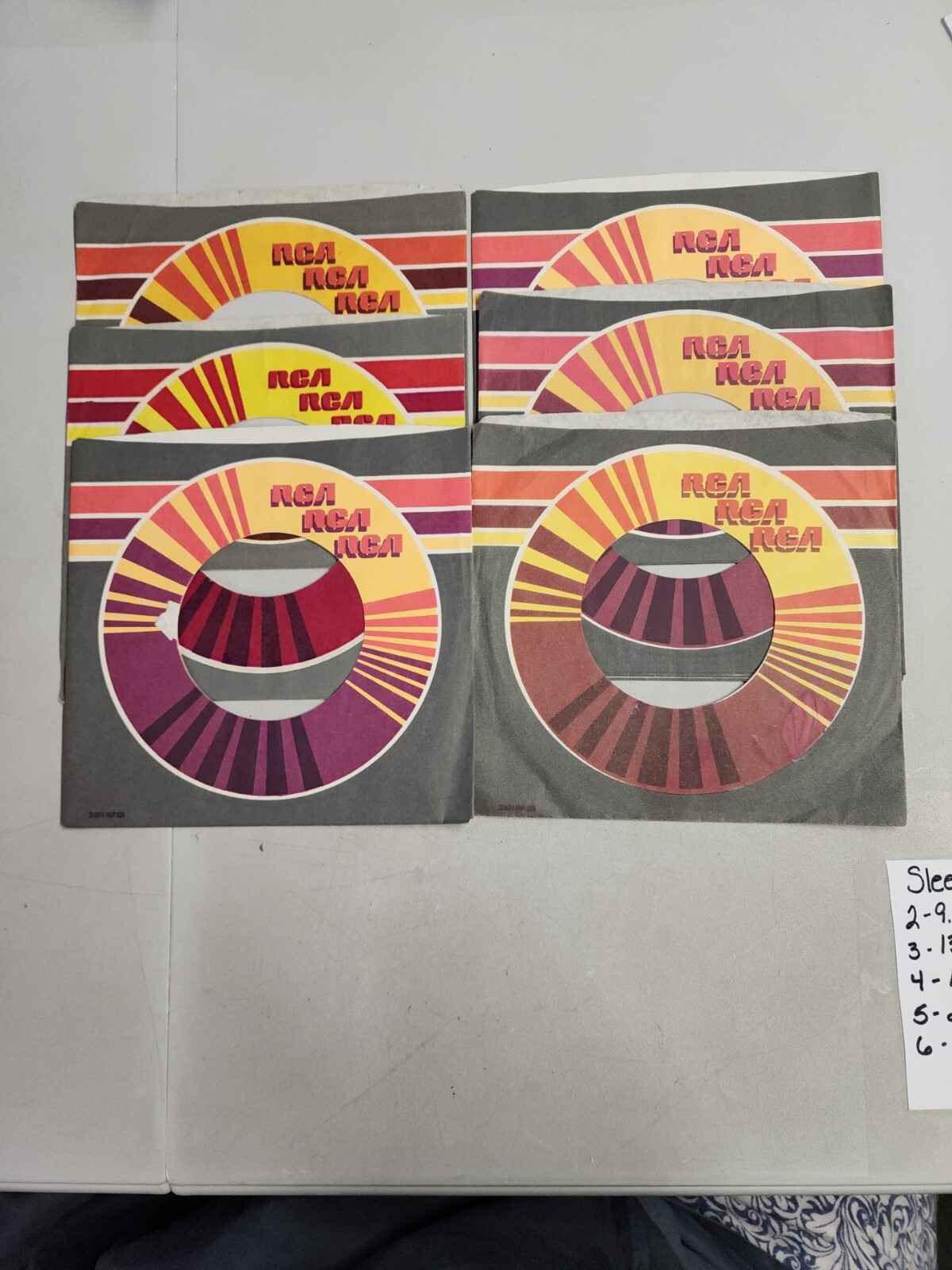 45 RPM 7" RECORD SLEEVES CO. SLEEVE 6 PACK SEE PHOTOS - RCA (SLV115) | eBay