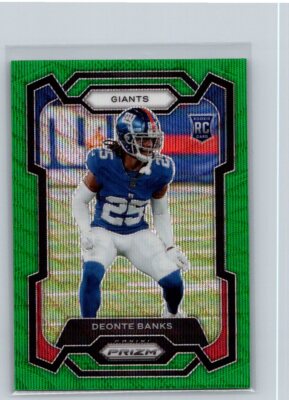 2023 Panini Prizm #376 Deonte Banks Giants Green Wave | eBay