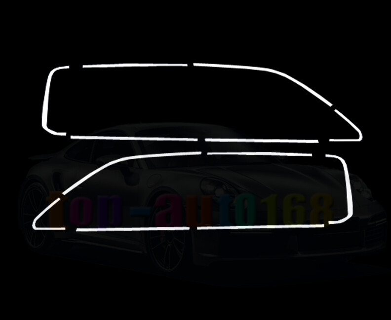 Stainless steel Chrome Car Window Strip Cover Trim For RAM 1500 TRX ...