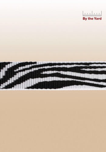 Item# 1862102 1-1/4" Zebra Print Webbing 6 Yard Spool | eBay