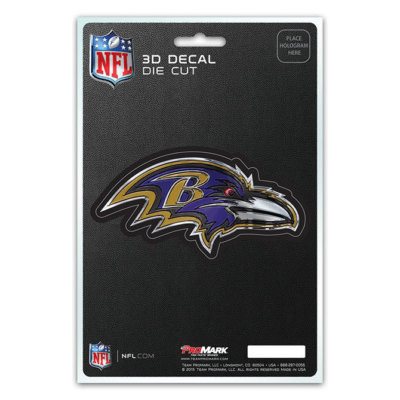 New NFL Baltimore Ravens 3-D Die-Cut Premium Vinyl Decal / Emblem ...