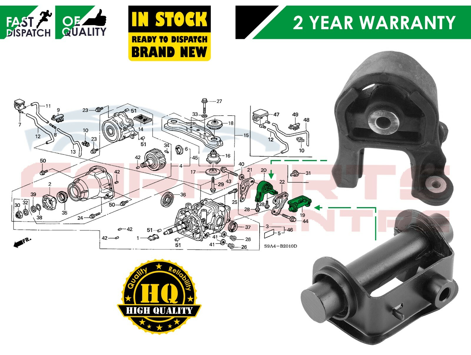 FOR HONDA CR-V CRV 01-06 REAR DIFFERENTIAL SUPPORT ARM MOUNT BRACKET ...