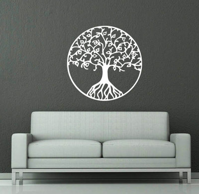 Wall Decals Tree of Life Decal Vinyl Sticker Yoga Mandala Bedroom ...