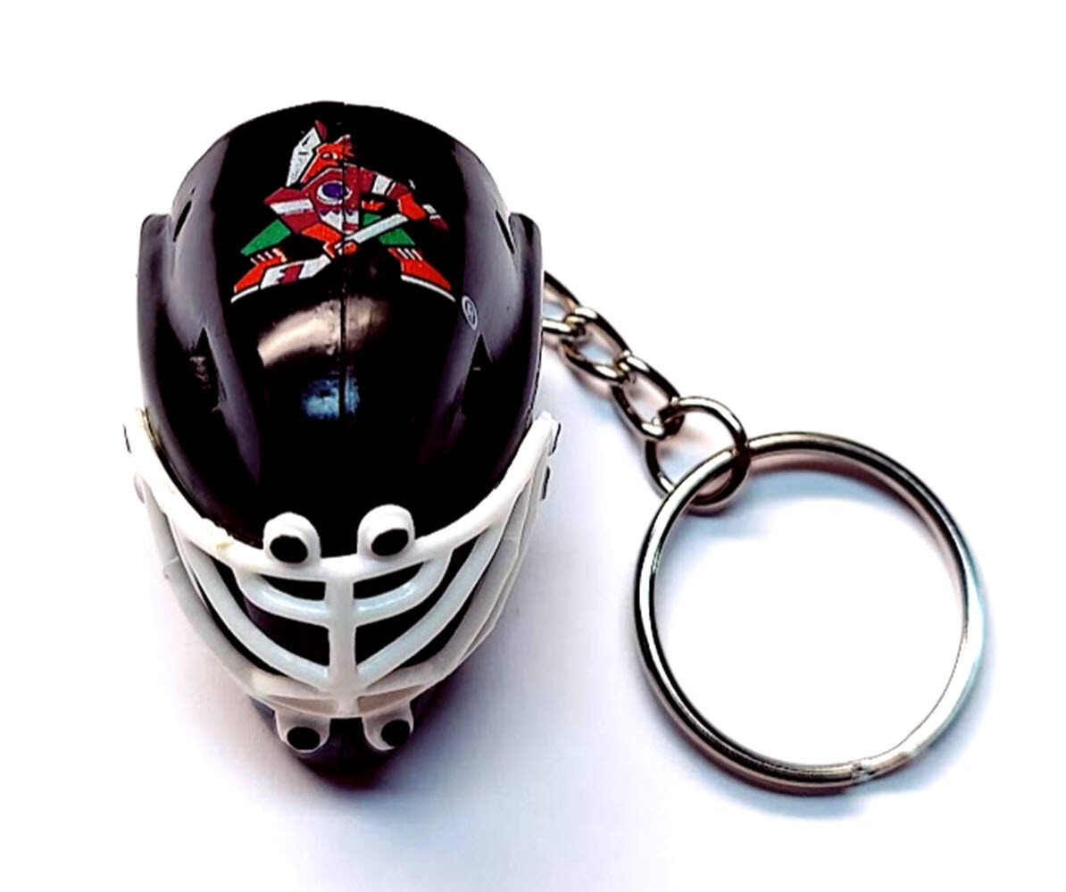 ARIZONA COYOTES HOCKEY MINI TEAM GOALIE MASK KEYCHAIN 1.5" TALL NHL ...