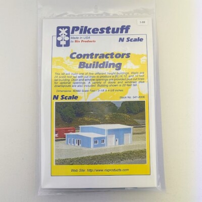 Rix Products Pikestuff 541-8006 N Scale Contractors Building Kit | eBay