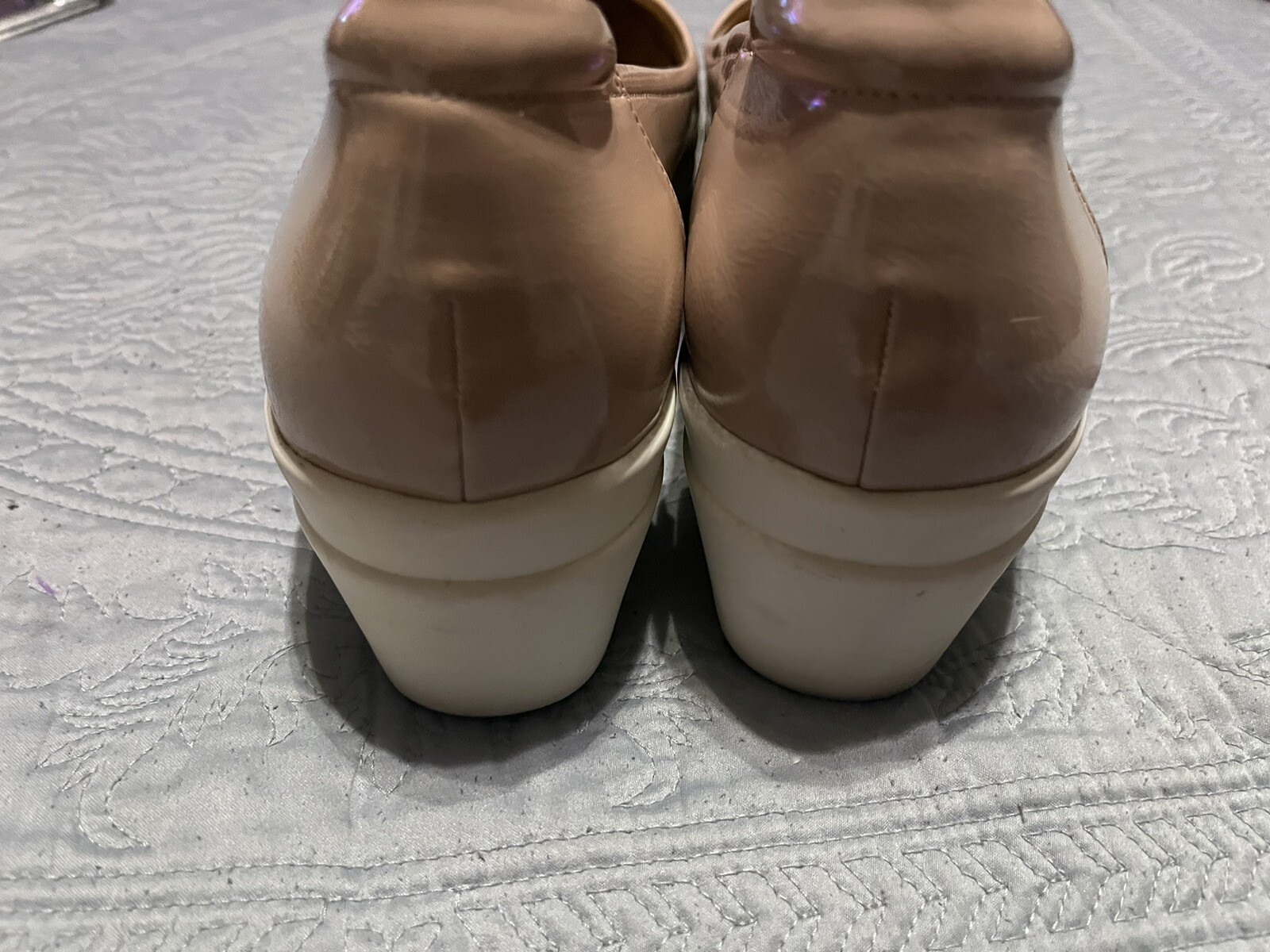 Naturalizer Susan Patent Leather Wedge Slip On Sneakers 11W | eBay