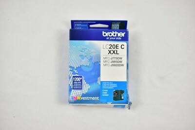Brother LC20E C XXL Cyan Super High Yield Ink Cartridge (LC20ECXXL) Exp ...