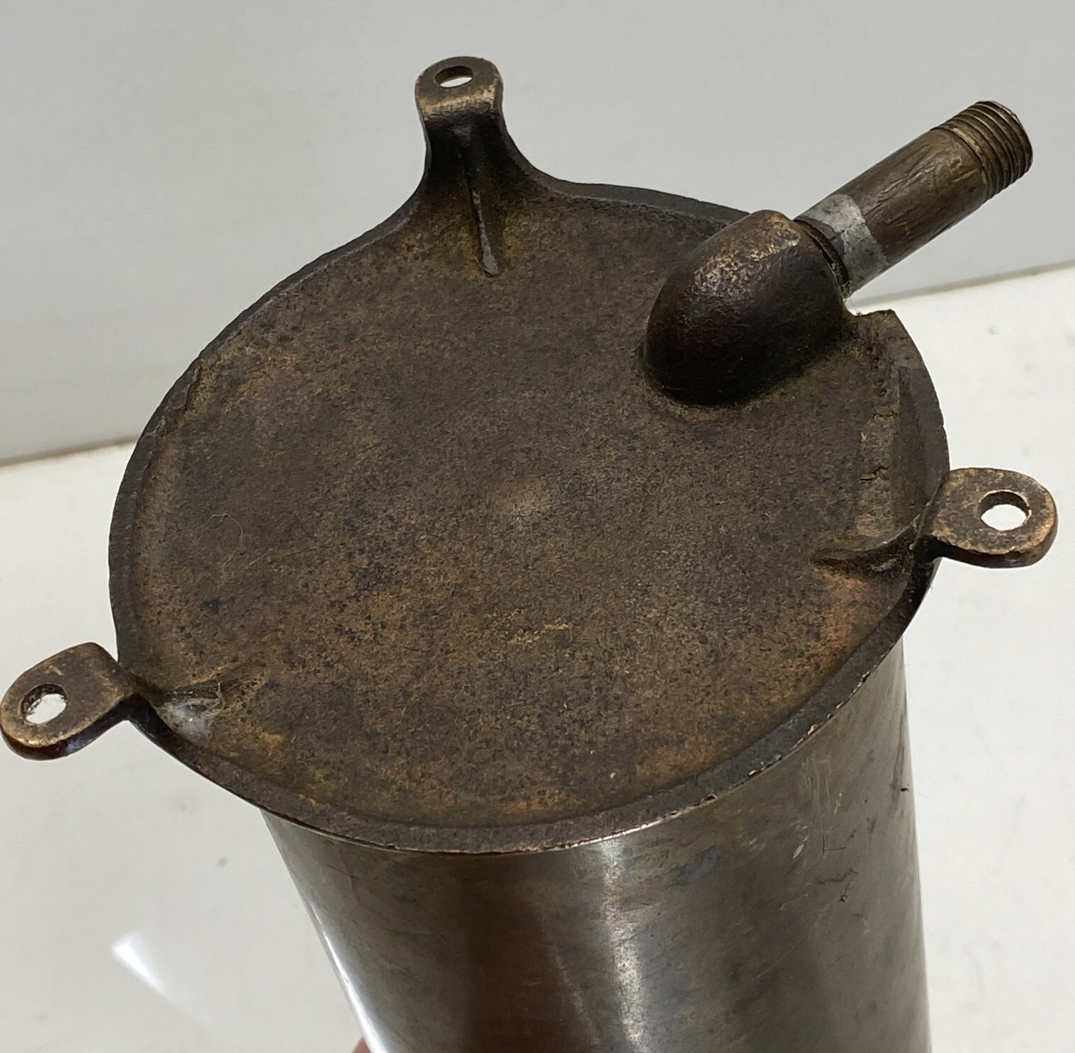 ANTIQUE STEAM WHISTLE HAND OPERATED PUMP BRASS cylinder H-11" x W-4" | eBay