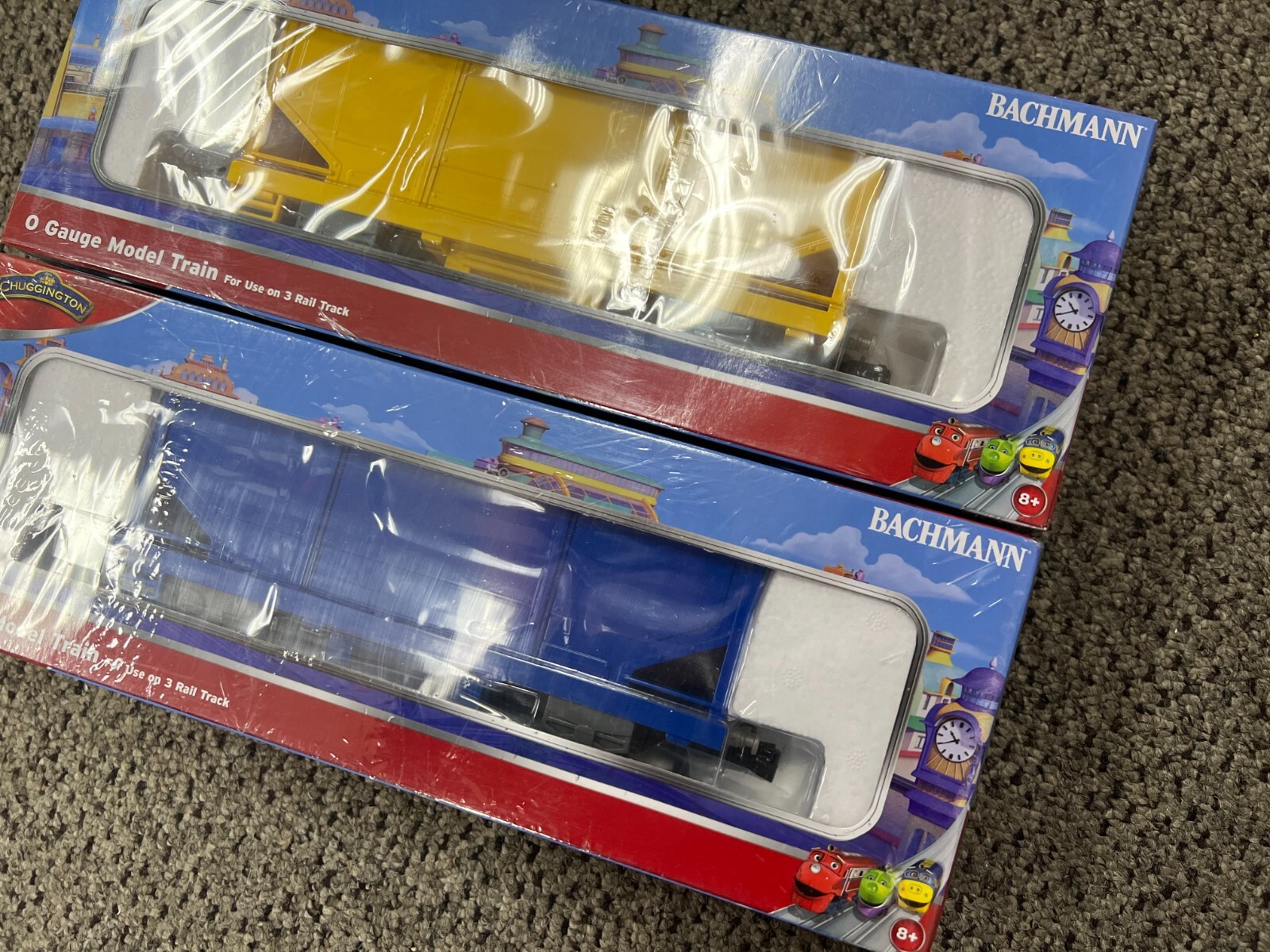 Bachmann 48004 48005 O Scale Chuggington Hopper Car Yellow and Blue | eBay