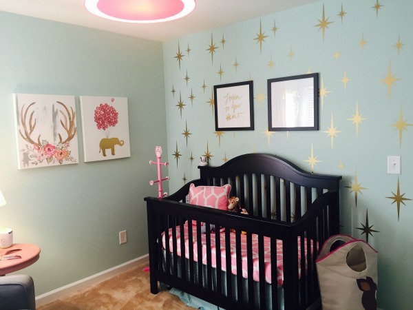 Retro Starburst Wall Decals, Atomic Star Decal, Geometric Decor, Mid ...