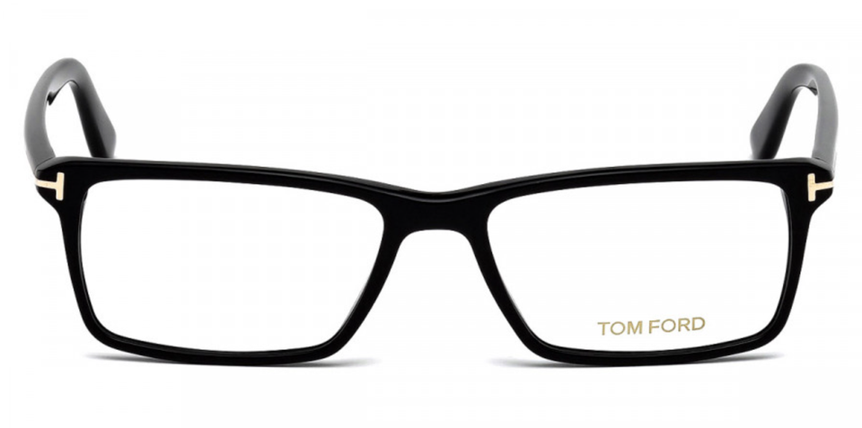 Authentic TOM FORD Rx Eyeglasses FT5408-001 Black w/Demo Lens 56mm *NEW ...