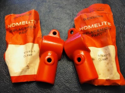 (2) HOMELITE 97640-1 HANDLE BAR CLAMPS Red | eBay