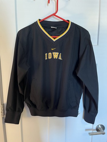 Nike Team Iowa Hawkeyes Center Swoosh Black Pullover Windbreaker kids M ...