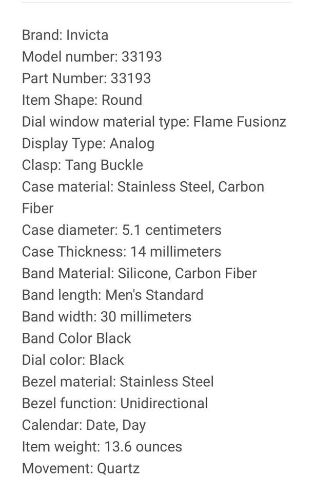 Invicta 33193 Speedway 51mm Blue Dial Quartz Black Silicone Strap Watch ...