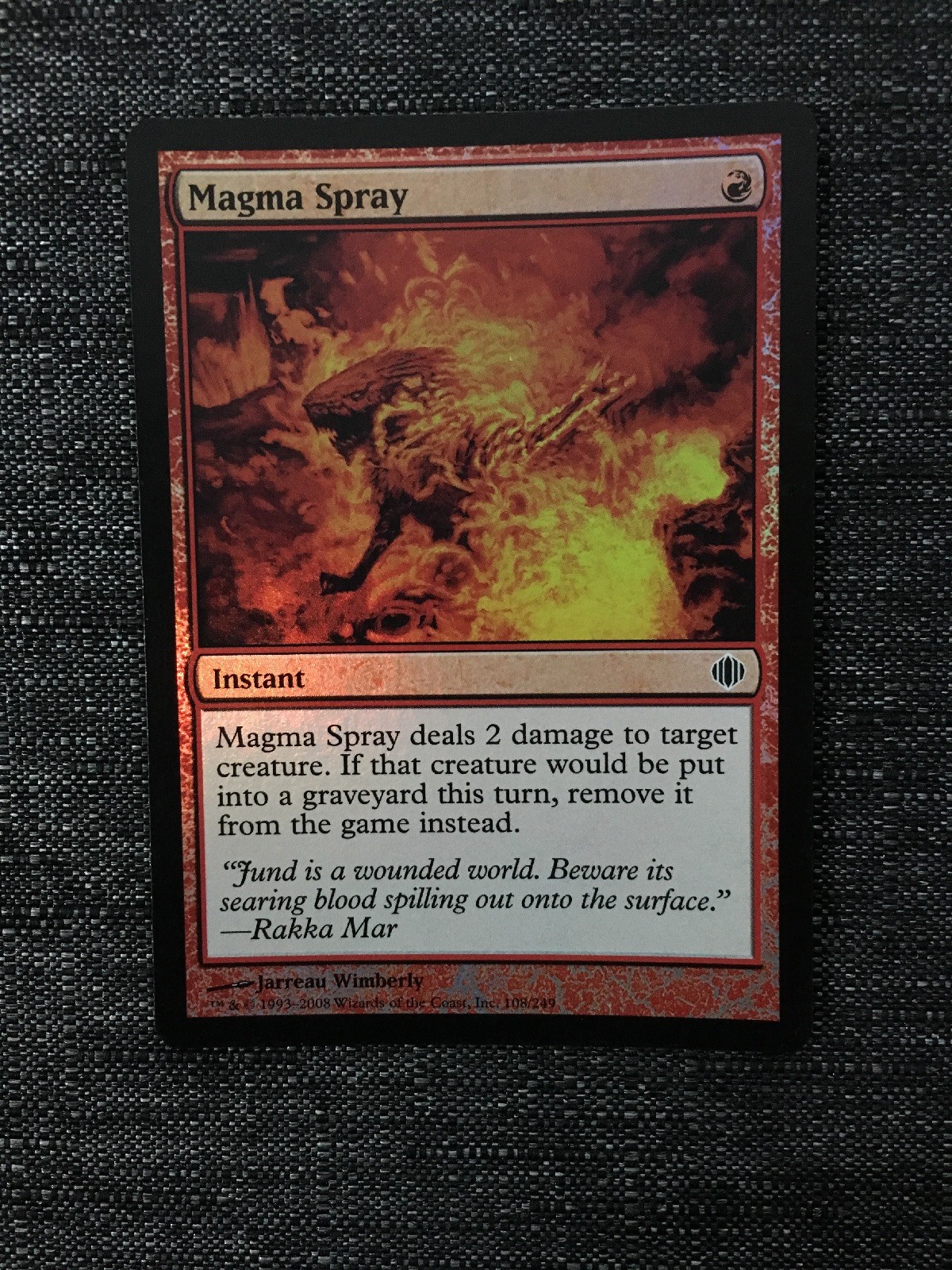 Magma Spray Foil Shards Of Alara Magic The Gathering | eBay