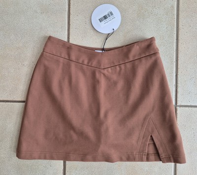 BNWT Princess Polly Ravyn Skort Brown Size 8 | eBay