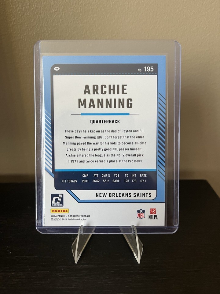 2024 Panini Donruss - Archie Manning #195 | eBay