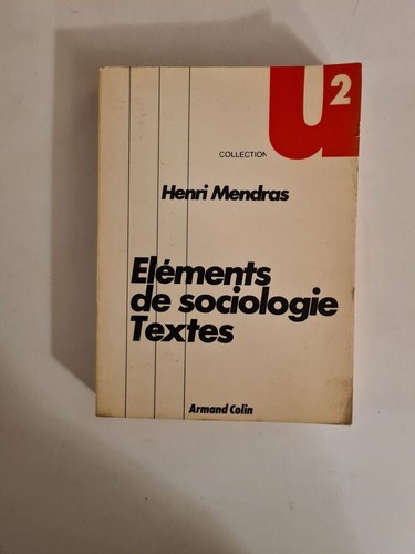 Eléments de sociologie Textes | Henri Mendras | Bon état | eBay