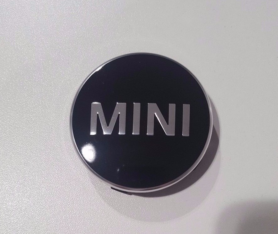 MINI Genuine Wordmark Alloy Wheel Centre Cap Chrome Trim Set Of 4 ...