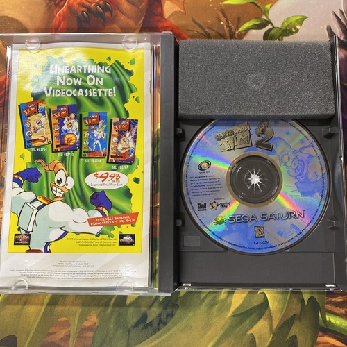 Earthworm Jim 2 CiB Complete in Box with Registration Card (Sega Saturn ...