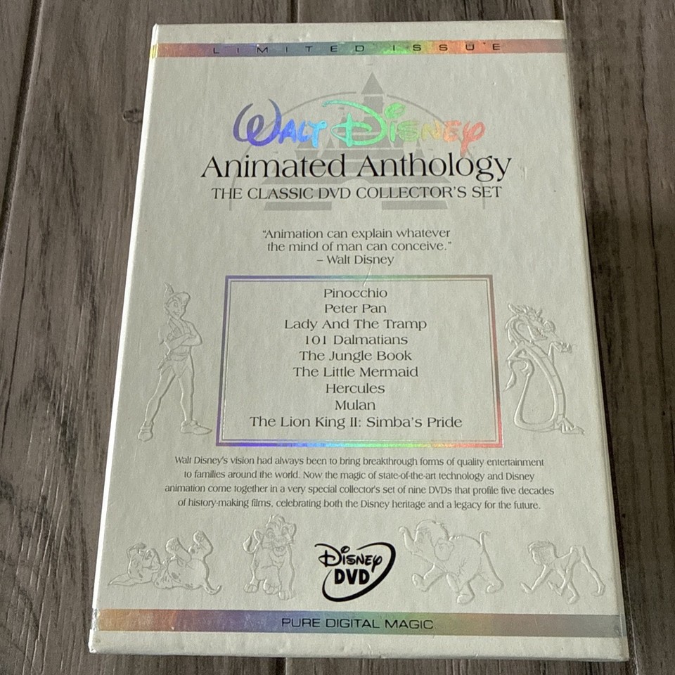 Disney Animated Anthology DVD 9-Disc Box Set | eBay