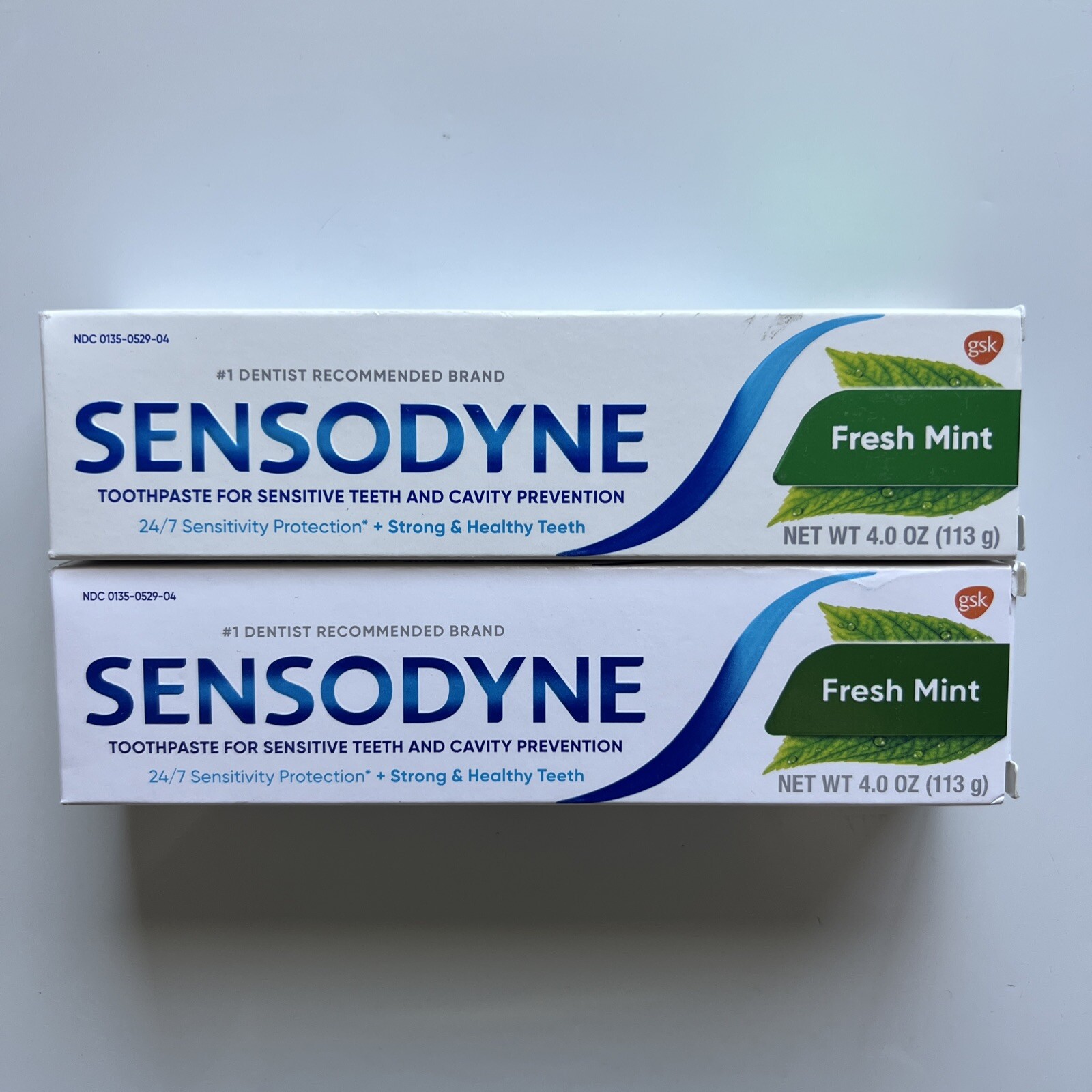 Sensodyne Fluoride Toothpaste Fresh Mint 4 oz 2 Pack | eBay
