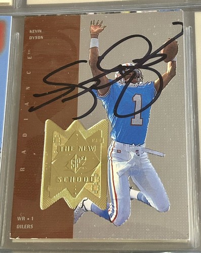 Kevin Dyson 1998 Upper Deck SPX Radiance Rookie Signed Autograph AUTO ...