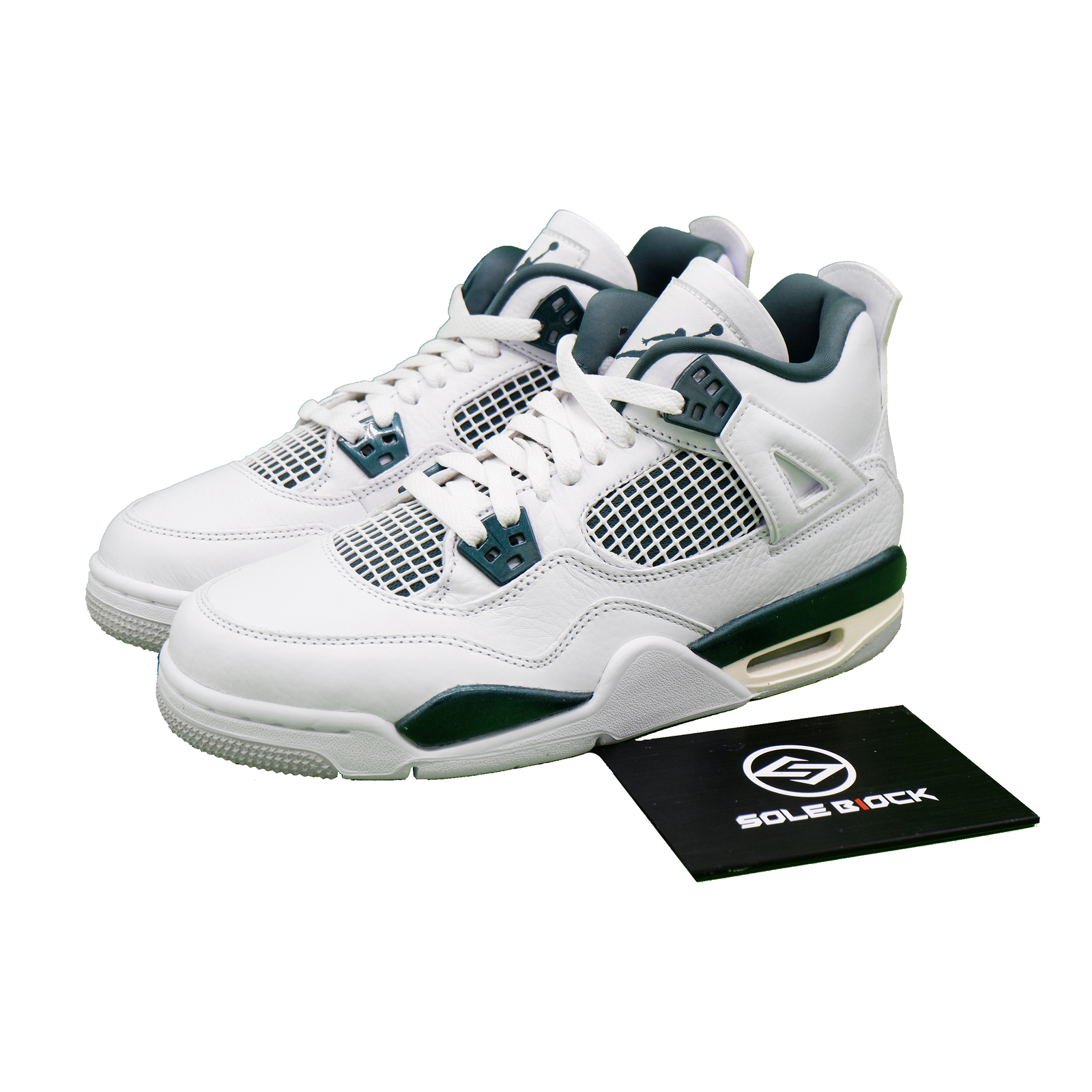 Nike Air Jordan 4 Retro Oxidized Green White Junior Kid AJ4 Casual GS ...