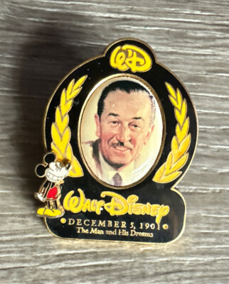 Disney Pin 2002 Walt Disney The Man & His Dream December 5, 1901 Mickey ...