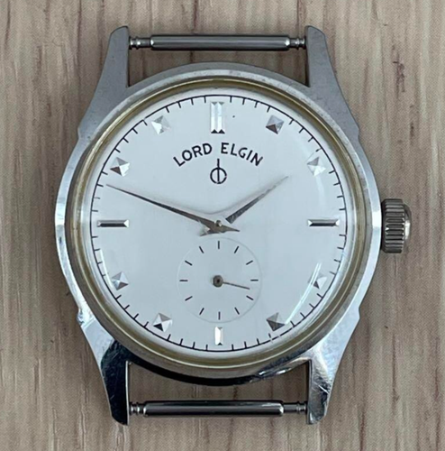 Lord Elgin Quartz Watch White Dial Small Second Working Vintage No ...