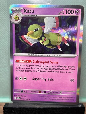 Pokemon TCG: Xatu 72/102, Paradox Rift _ HOLO | eBay