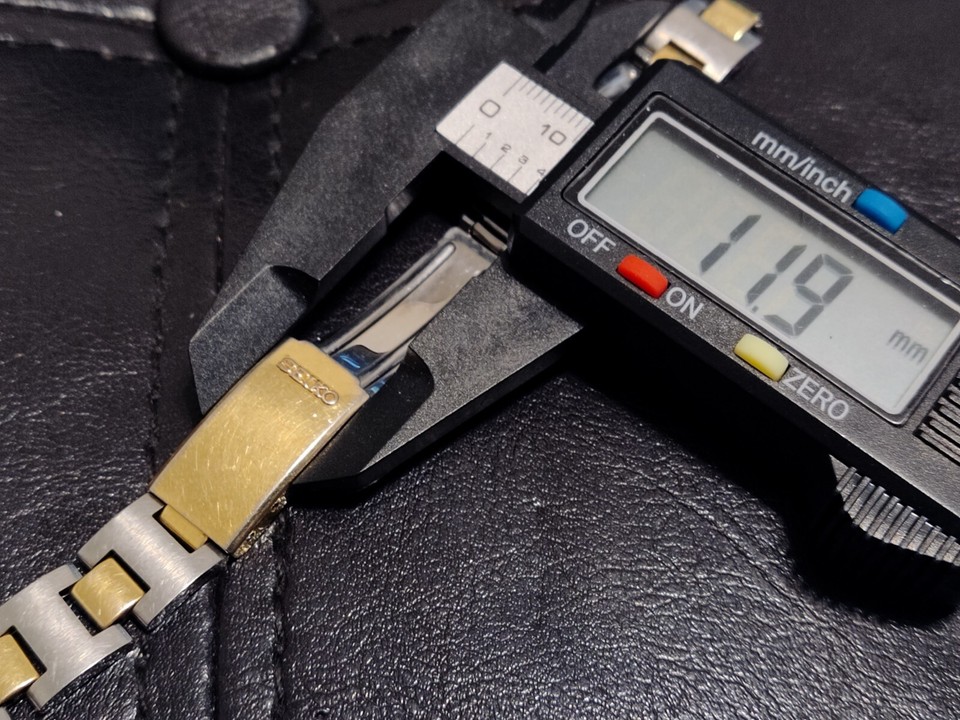 Seiko STL Stelux watch band 17mm 20/000 18k gold top | eBay