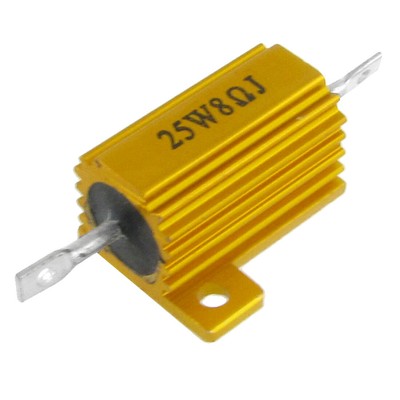 Chassis Mount Wirewound Aluminium Housed Resistor 5% 25W 8 Ohm | eBay