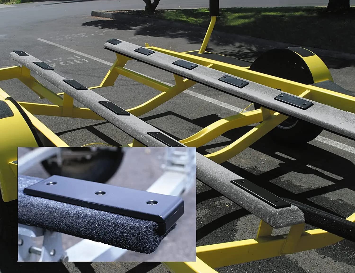 Slide Trailer Pads Bunk Glides Loading/Unloading Metal Fiberglass Boat ...