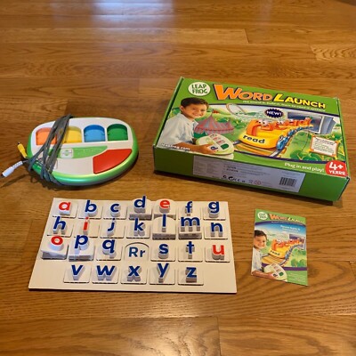 Leap Frog Word Launch Reading Learning System TV Plug & Play Kid Letter ...