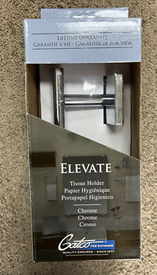 Gatco Elevate Euro Single Post Toilet Paper Holder in Chrome | eBay