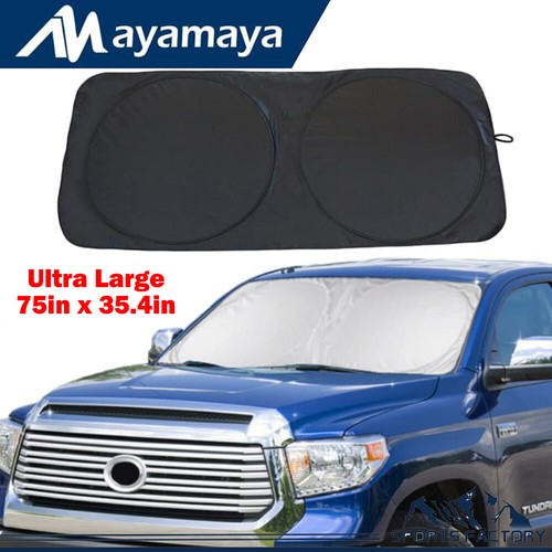 Extra Large Foldable Car Sun Shade Truck Van Windshield Visor UV Block ...