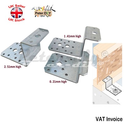 Galvanised "Z Shape" Brace Bracket Joist Timber Mending Plates ...