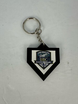 Los Angeles Dodgers 50th Anniversary Keychain 2008 DHL Home Plate | eBay