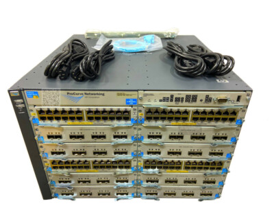 J8698A I LOADED HP ProCurve 5412zl Layer 3 Switch J9538A J9534A 4x ...
