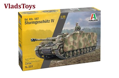 Italeri Plastic Model kit 1/35 WWII German Sd. Kfz. 167 SturmGeschutz ...